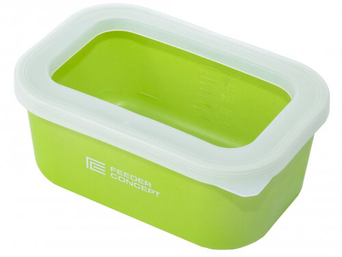Коробка рыболовная Feeder Concept FC BAIT BOX WITH OPEN LID р. M 155 х 100 х 65мм для наживки с крышкой (0.6л)