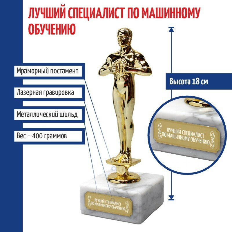 Статуэтка Фигура "Лучший специалист по машинному обучению" (18 см)