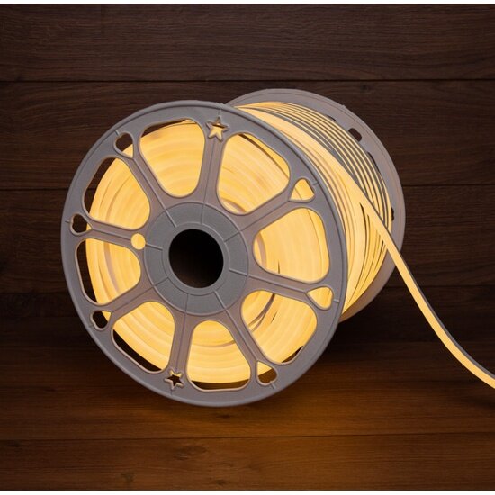 Гибкий неон Neon-night LED SMD 8х16 мм, тепло-белое свечение, 120 LED/м, 24 В, IP65, бухта 50 м, 131-126