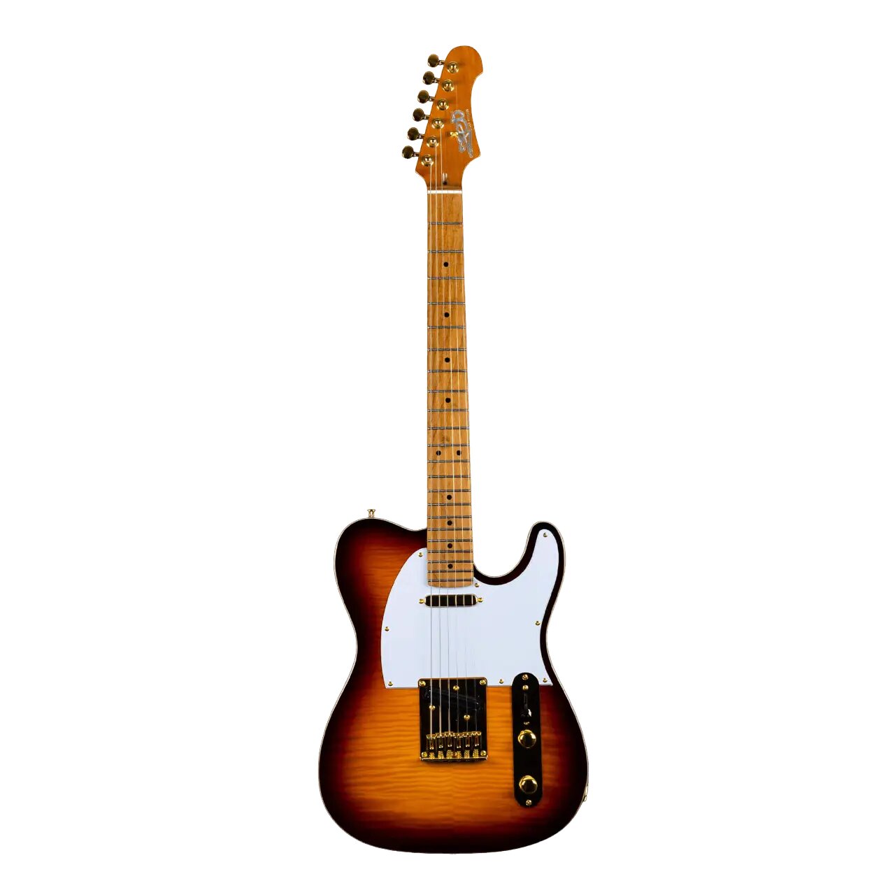 Электрогитара JET Guitars JT-600 Telecaster Gold HW Brown Sunburst