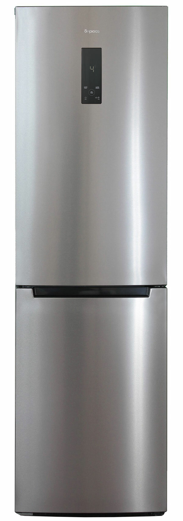 Двухкамерный холодильник Бирюса I980NF No frost, серый металлик