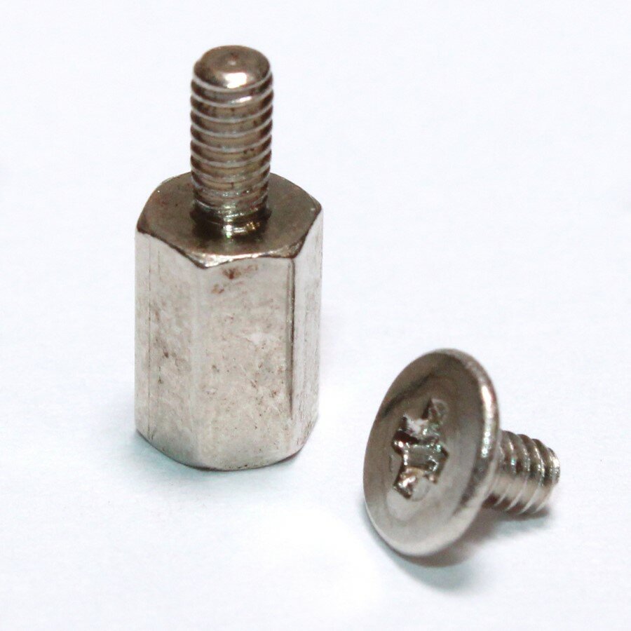 Стойка и винт для крепления m.2 ssd никелированная M2*6+4