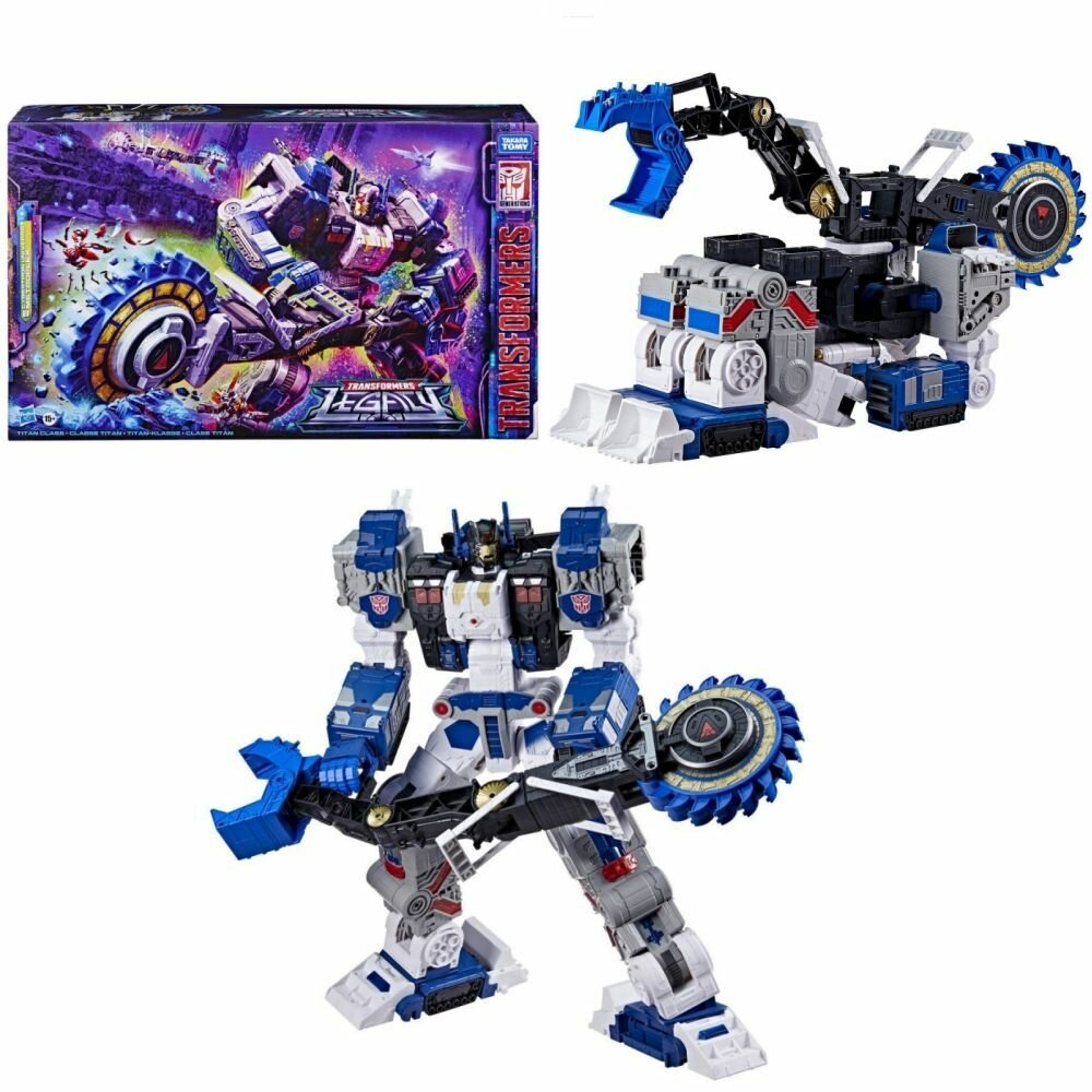 Hasbro Игрушки-трансформеры Generations Legacy серии Titan Cybertron Universe Metroplex 22-дюймовые F2986