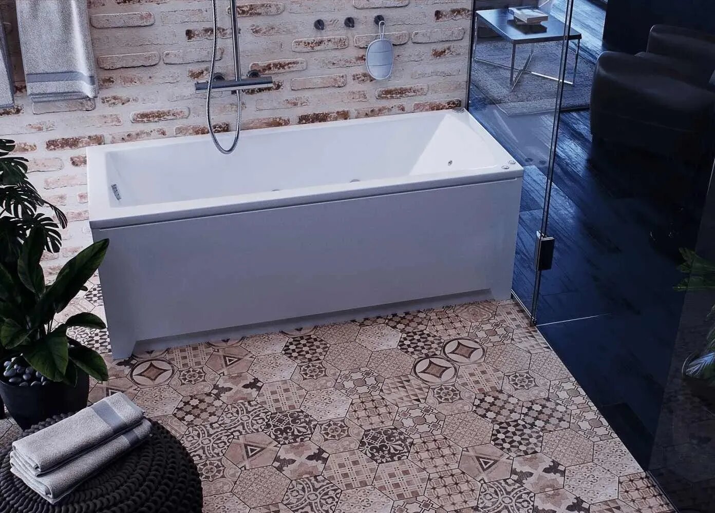 Акриловая ванна Aquatek Либра New 160x70 LIB160N-0000006 с каркасом и сливом-переливом