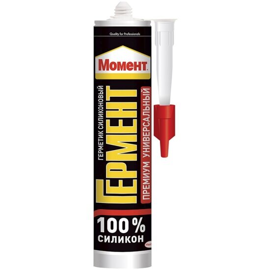 Герметик силиконовый Момент Гермент Премиум, 280 мл, прозрачный