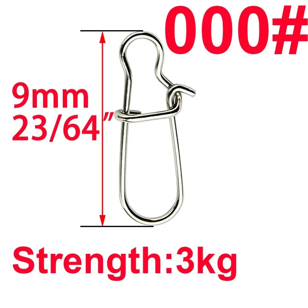 Рыболовный соединитель Simpleyi из нержавеющей стали 50 шт. Size000 50pcs 1box