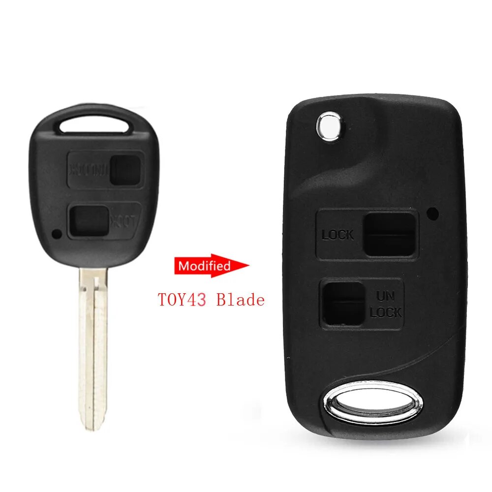 Флип-ключ для Toyota/Lexus, Model 5, 2/3 кнопки