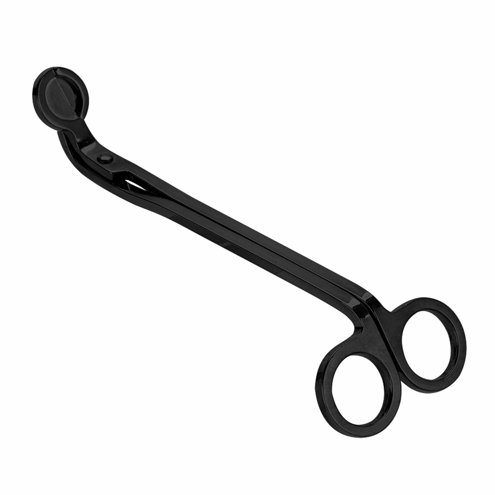 Ножницы-триммеры для фитиля из нержавеющей стали с зажимом в форме сердца, черное модное покрытие, идеально подходят для изготовления свечей своими руками и подарков