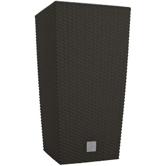 Кашпо для цветов Prosperplast RATO SQUARE DRTS325-440U венге 2 предмета 21 и 49л