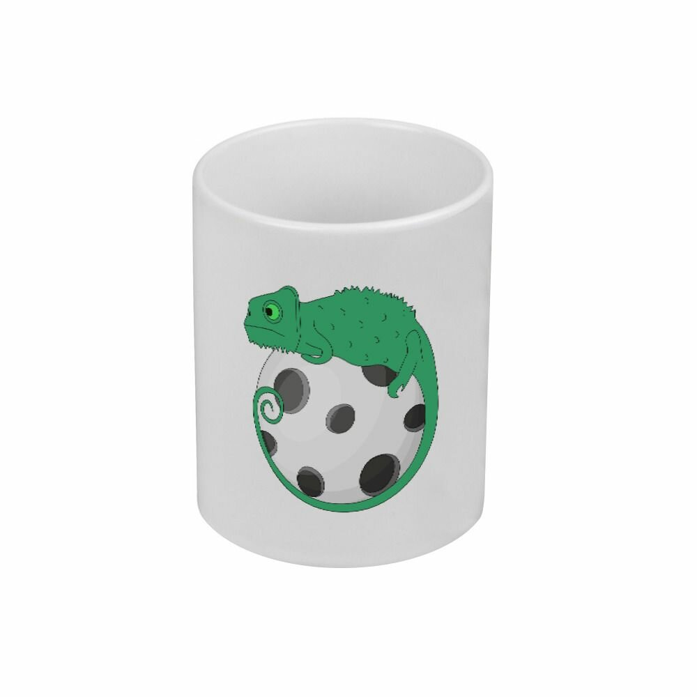 Кружка Ящерица на луне Саламандра Хамелеон и луна