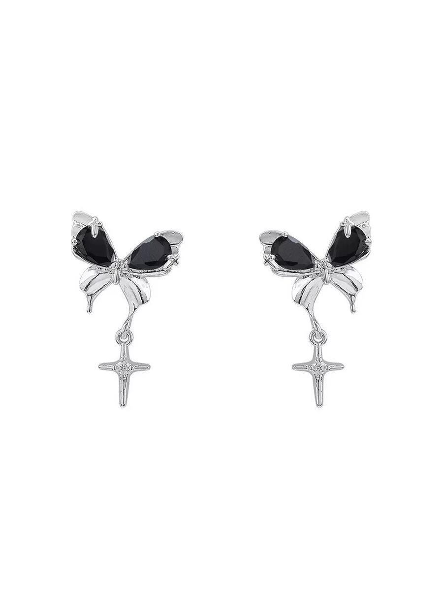 Серьги пусеты, стекло