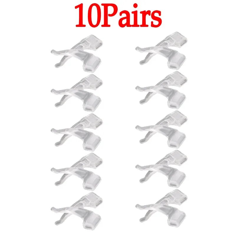 10 пар держателей для очков, белые