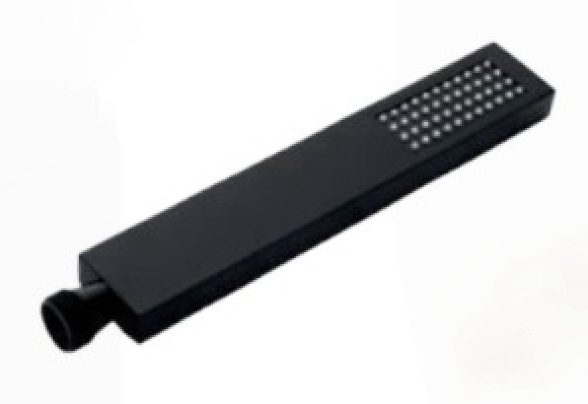 Душевая лейка, квадратная, латунь, универсальная Grocenberg GB180 Черный