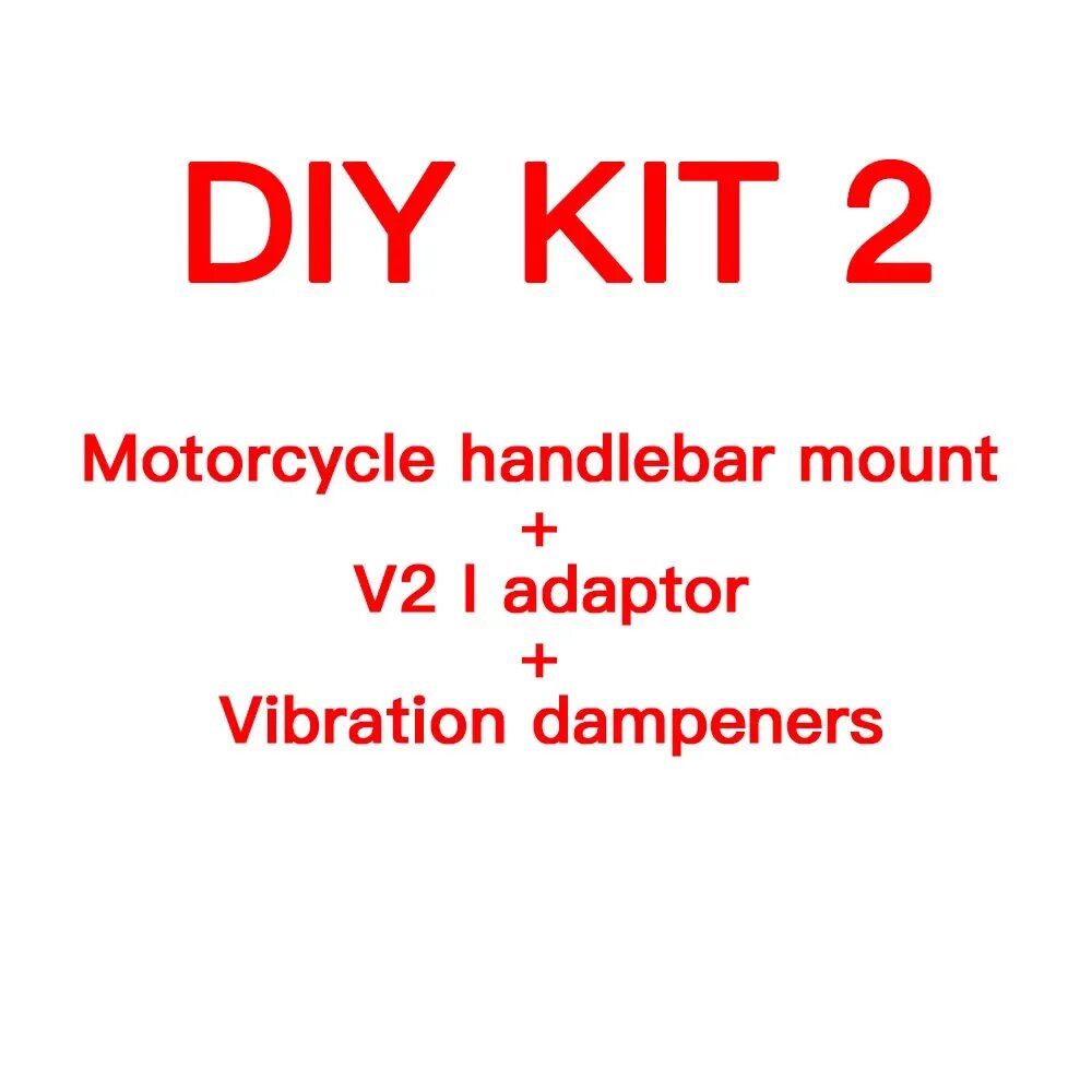 DIY Kit 2: Держатель руля мотоцикла, адаптер V2, демпферы вибрации
