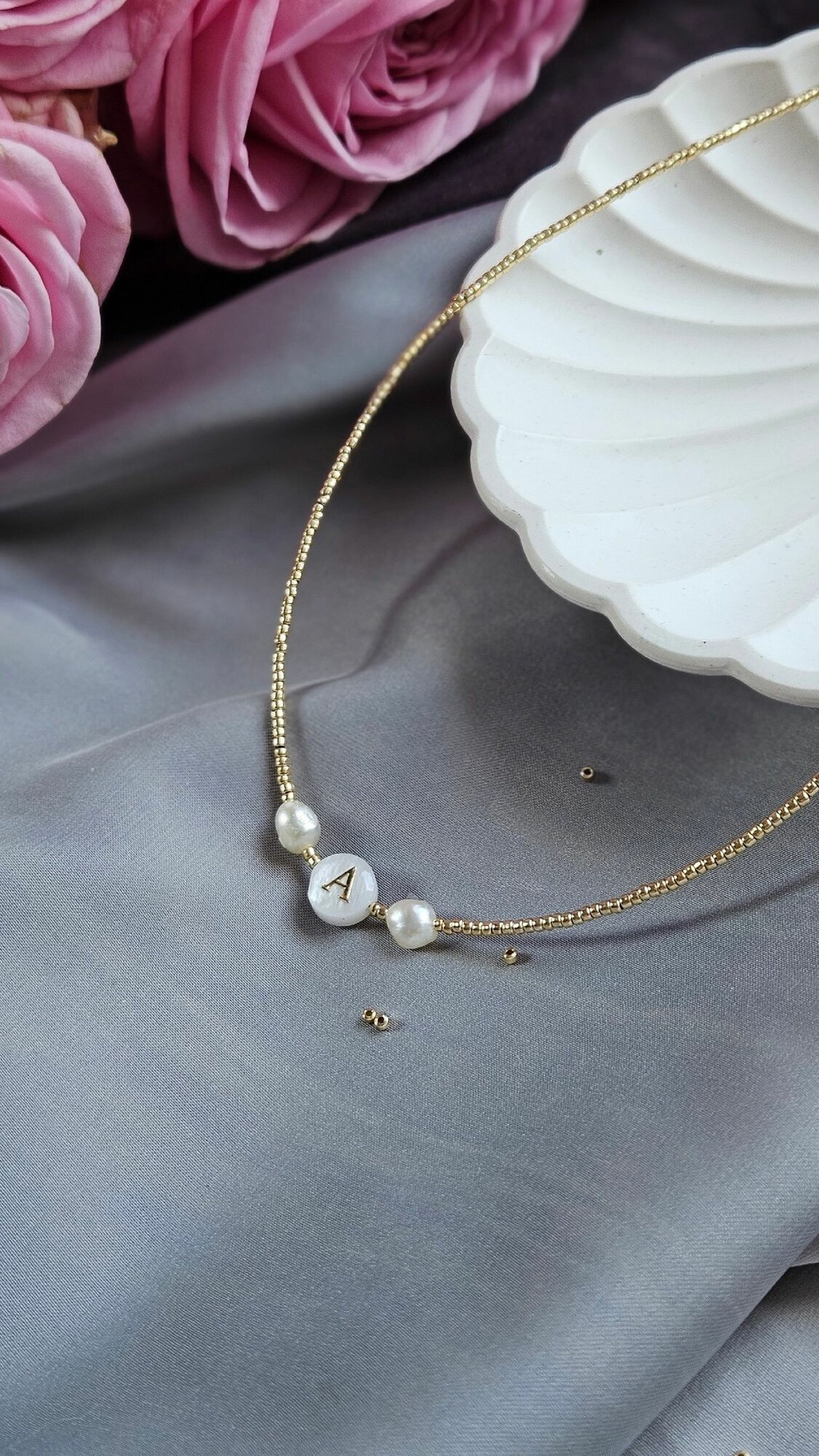 Колье, перламутр