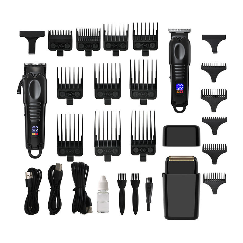 Набор машинок для стрижки Amazon Zimu, с цифровым дисплеем, USB, 933Вт