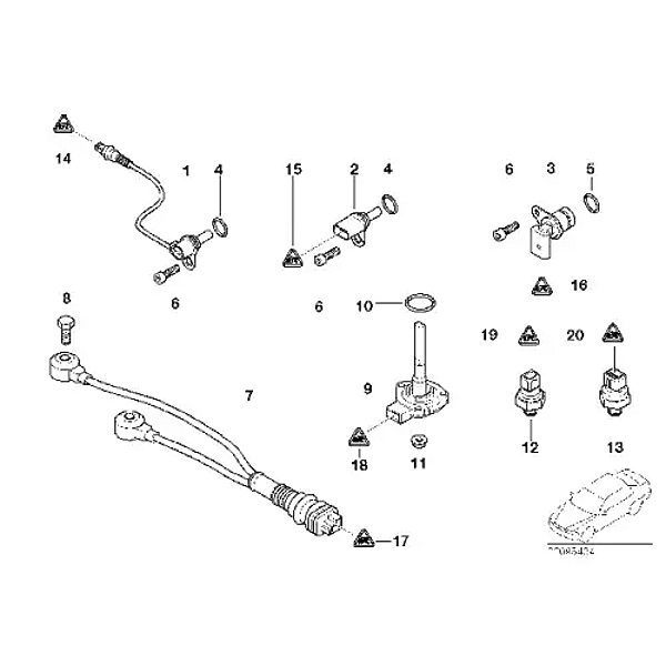 BMW 12 52 1 741 900 (12521741900) термовыключатель 35 cel \BMW (БМВ) 3 e30, e46, 5 e39, e60, e61, 7 e38, e65, e66, x5 e53, z