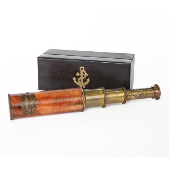 Подзорная труба Nautic Armouri в деревянном футляре TN-24-3179