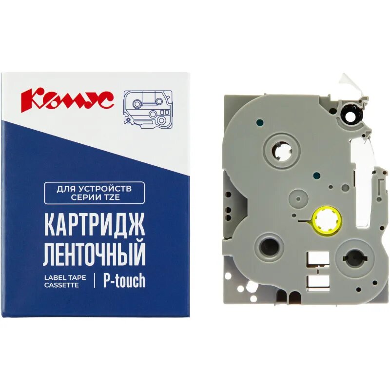 Картридж Комус TZE-911(Brother TZE-911 черный на металлизированном,6мм/8м) 1944127 RL-B-TM911P-BK/SI-6MM*8M