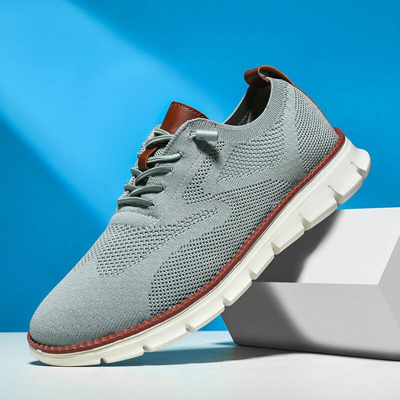 Мужская летняя спортивная обувь в британском стиле 2025 года, дышащая, повседневная обувь, большие размеры 40-50
