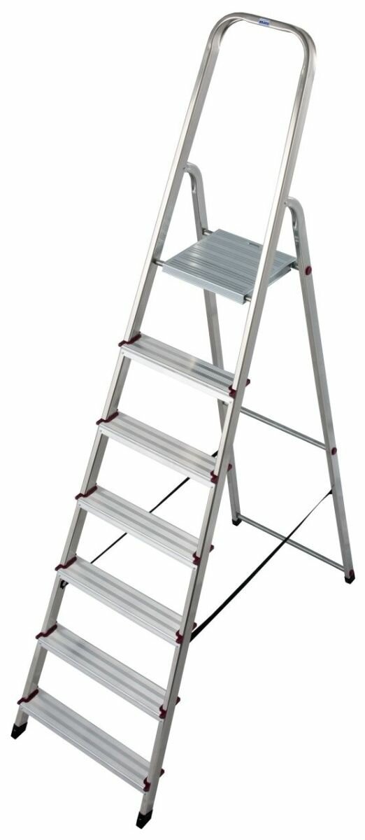 Стремянка алюминиевая KRAUSE CORDA 7 ступеней 000743