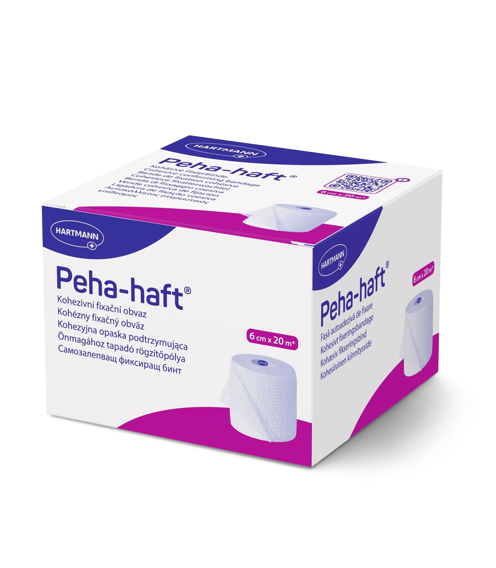 Бинт самофиксирующийся Peha-haft / Пеха-хафт 6 см х 20 м, белый