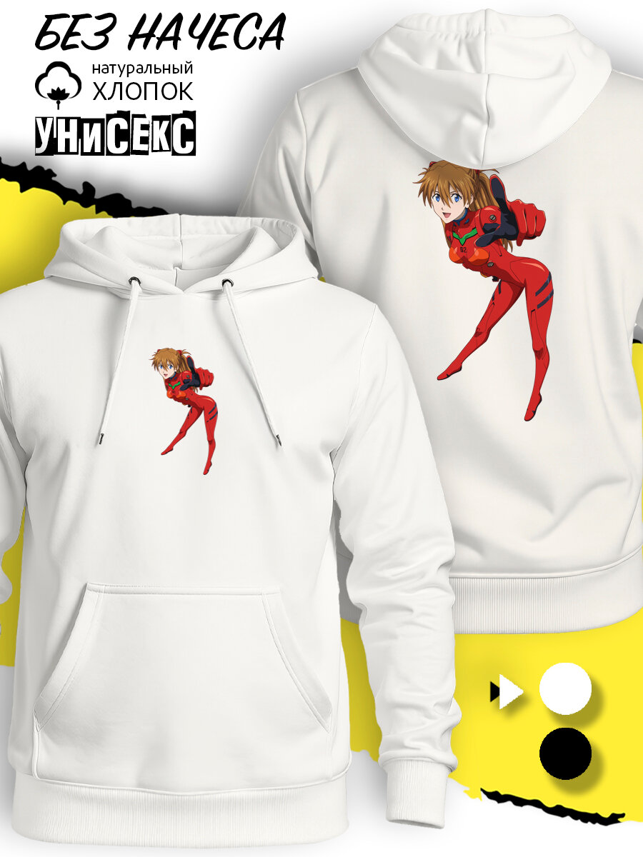 Худи Толстовка свитшот Евангелион Аска