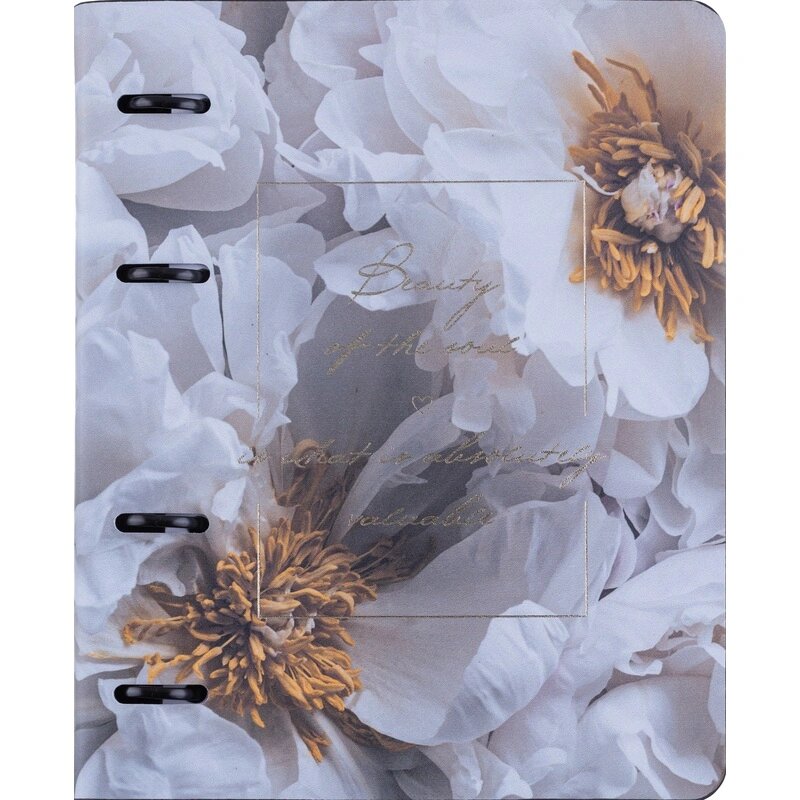 Тетрадь общая, IS, 175х212мм, 120л, клетка, кольца. Beauty, цветы N4580