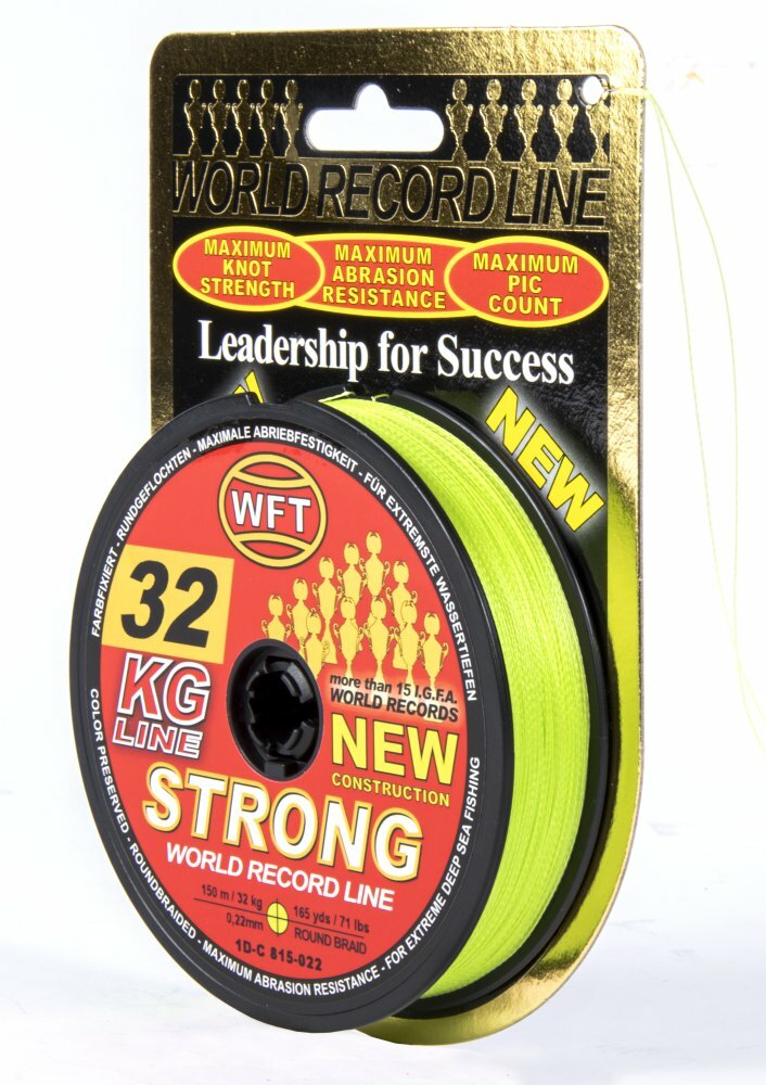 Шнур плетёный WFT KG STRONG Chartreuse 150/022