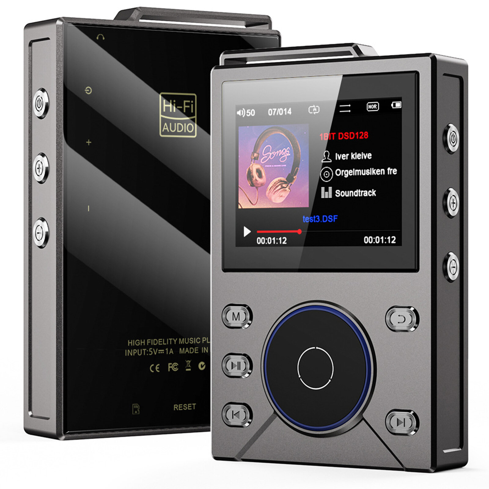 MP3-плеер HiFi, музыкальный плеер DSD без потерь, аудиоплеер Walkman высокого разрешения для дома и авто