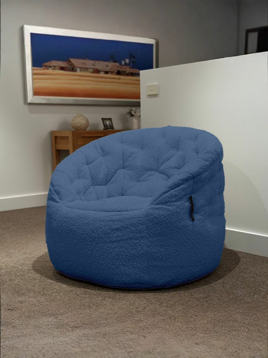 Кресло для отдыха aLounge - Butterfly Sofa - Blue Jazz (букле, голубой)