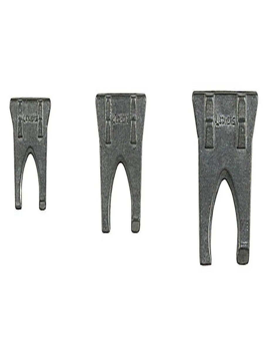 2 - 4 мм, 3 шт, металлические плоские клинья