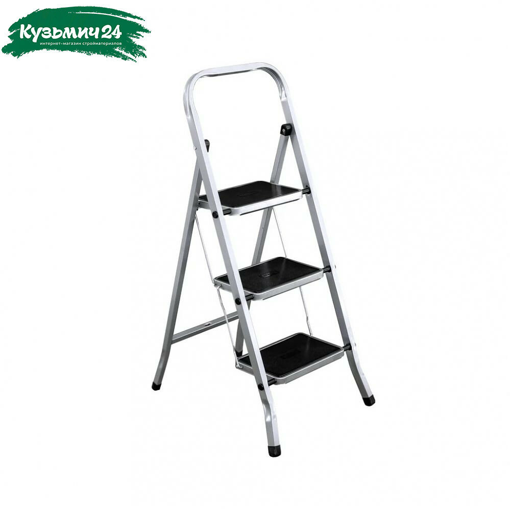 Лестница-стремянка Perilla Class plus, 3 ступени, 1 секция, стальная, нагрузка до 120 кг, 1 шт.