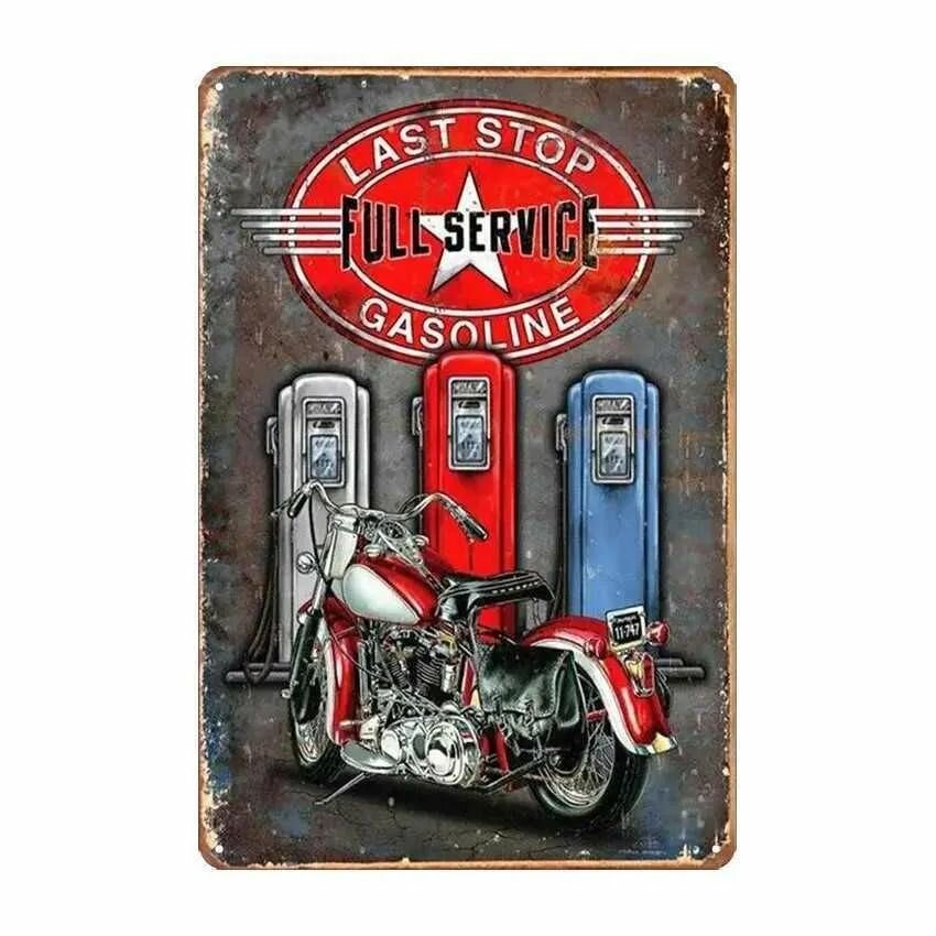 Табличка Мото металл интерьерная в гараж, в бар на стену 20х30см