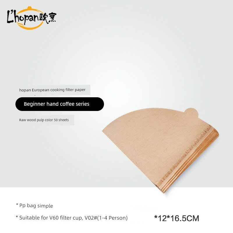 Фильтр-бумага для кофе в европейском стиле, фильтр для заваривания кофе методом дриппинг, фильтр-бумага для кофе в виде