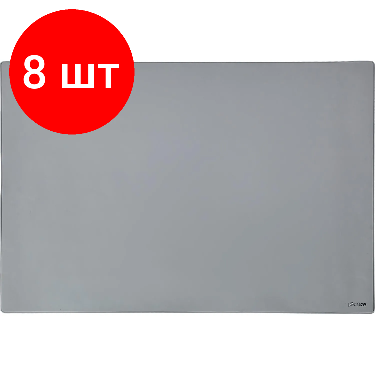 Комплект 8 штук, Коврик на стол Комус 47.5х66см прозрачный серый2808-506