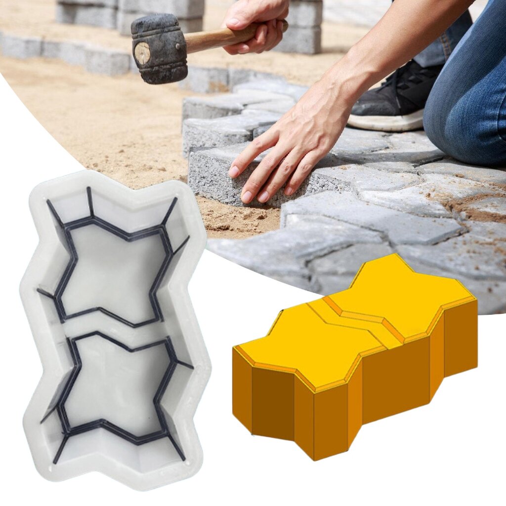 Пластиковая форма для тротуарной плитки