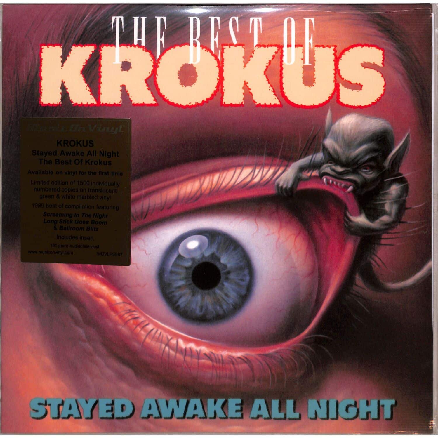 Krokus. Stayed Awake All Night / The Best Of Krokus (LP Ltd/Translucent Green White Marbled Vinyl/Reissue/Виниловая пластинка)