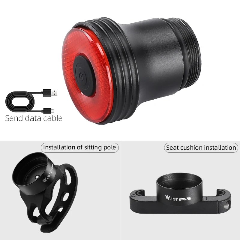 WEST BIKING Задний Велофонарь Умный, Double Bracket