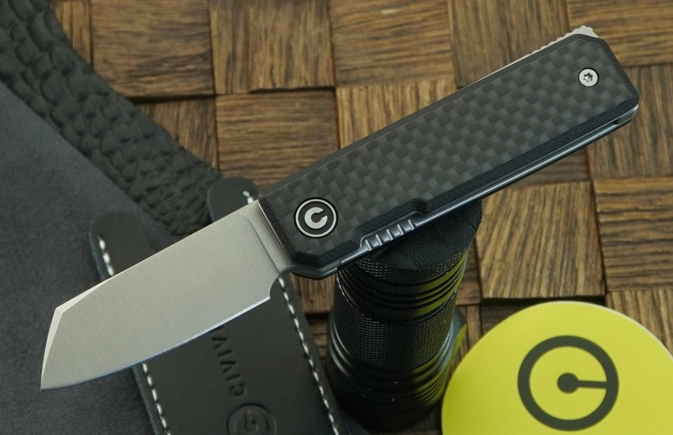 Компактный складной нож Civivi Kukei, сталь Nitro-V, S, рукоять G-10/Twill Carbon