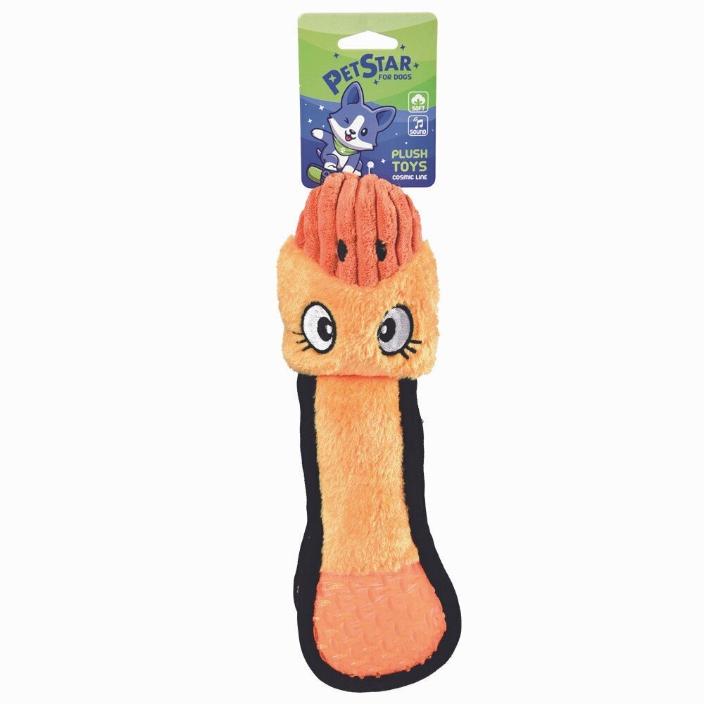 Игрушка плюшевая для собак Веселая утка с пищалкой, 32 x 8,5 см, PET STAR 284.1.14771