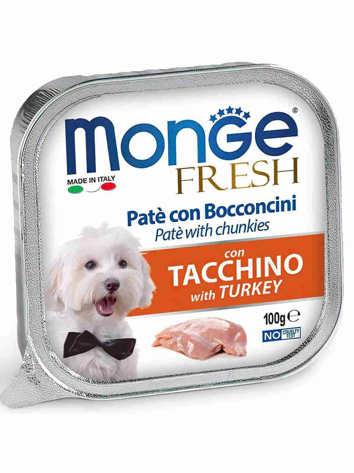 Monge Dog Fresh консервы для собак индейка 100г