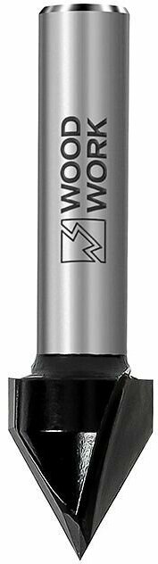 Фреза v-образная для гравировки D15.8 I13 L54 S12 угол 90 WOODWORK/вудворк 915.1690.12