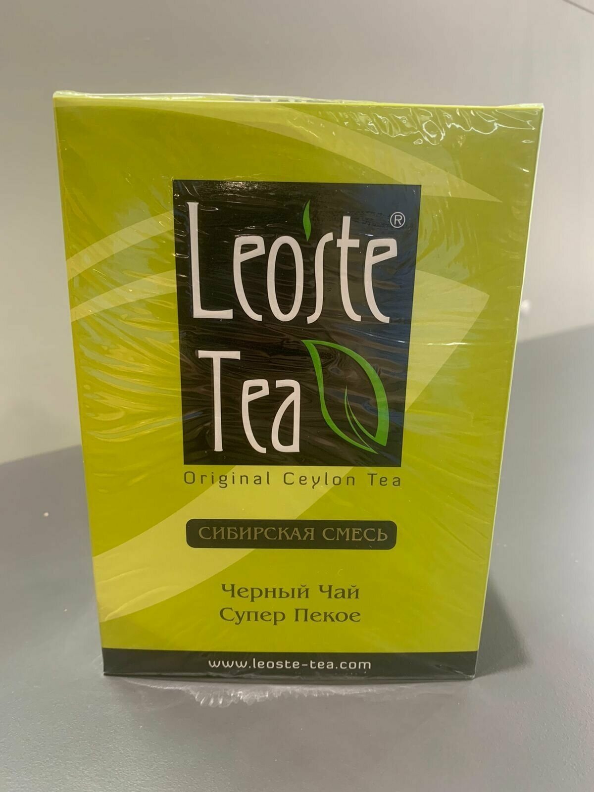 Чай цейлонский листовой Leoste Tea "Сибирская смесь" пекое 200 гр.