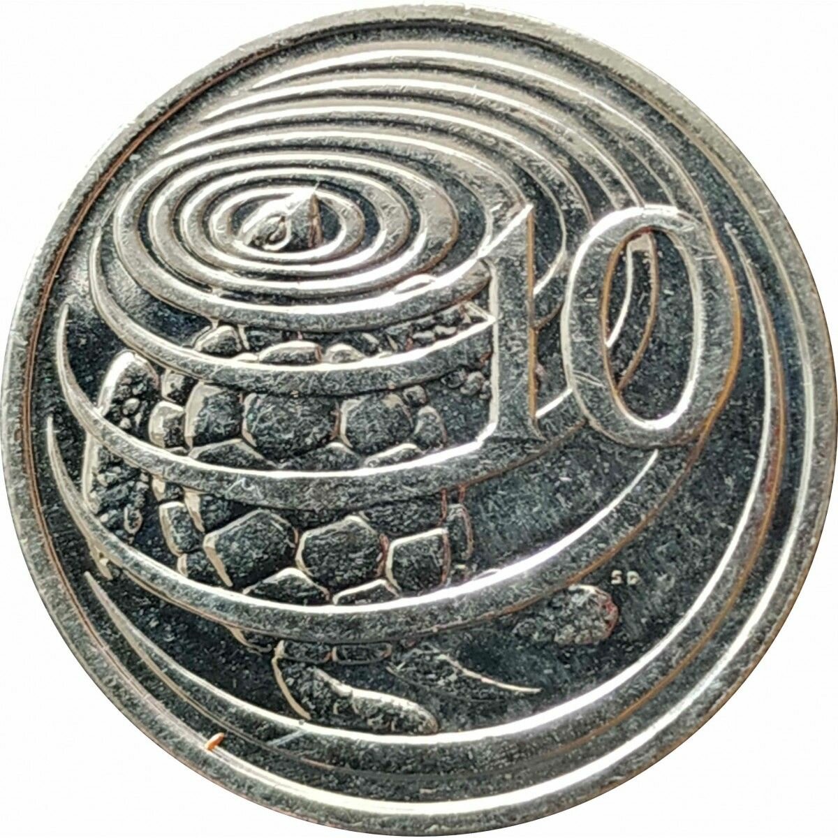 10 центов 2013 Каймановы острова из оборота