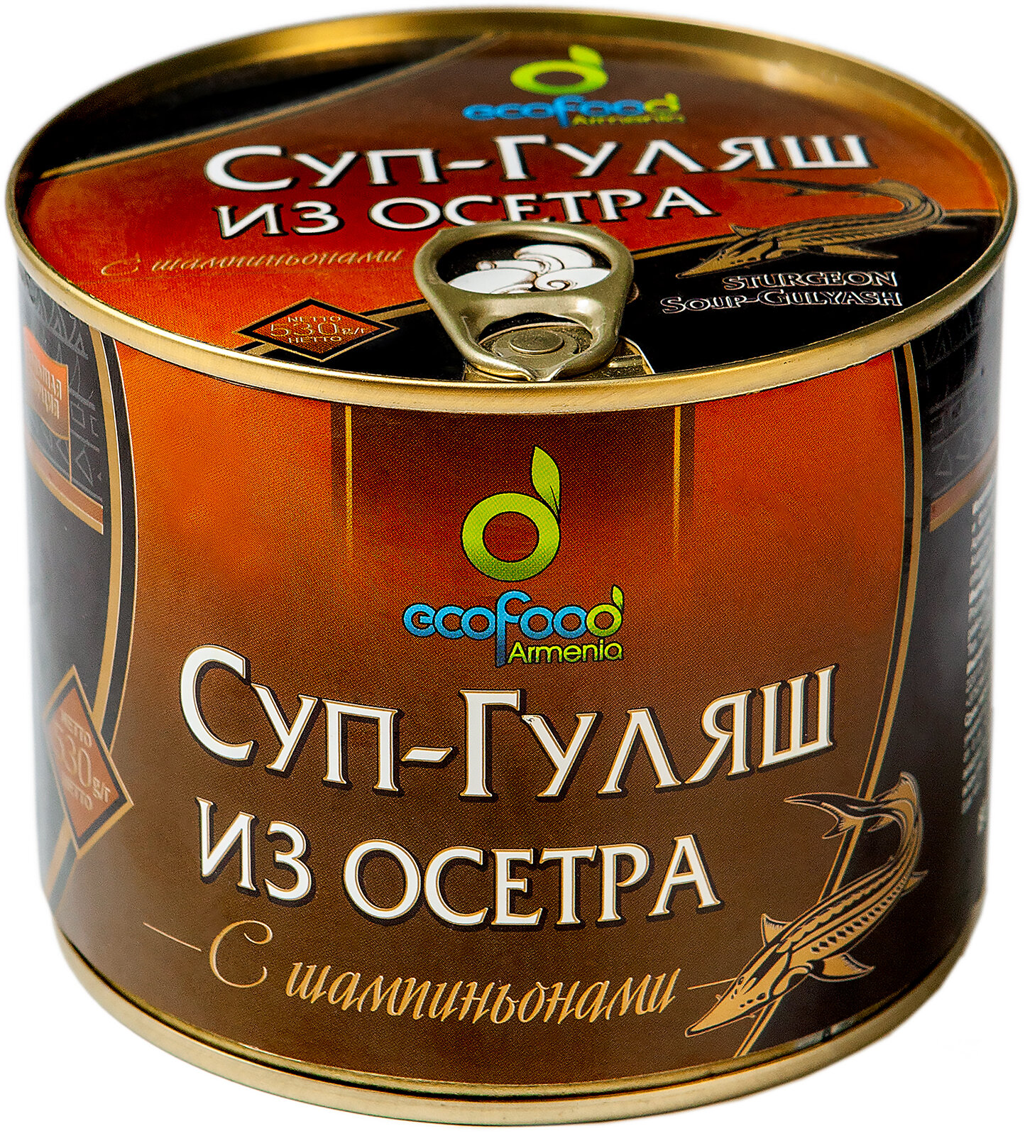 Суп -Гуляш из осетра с шампиньонами, 530г ECOFOOD ( Армения )