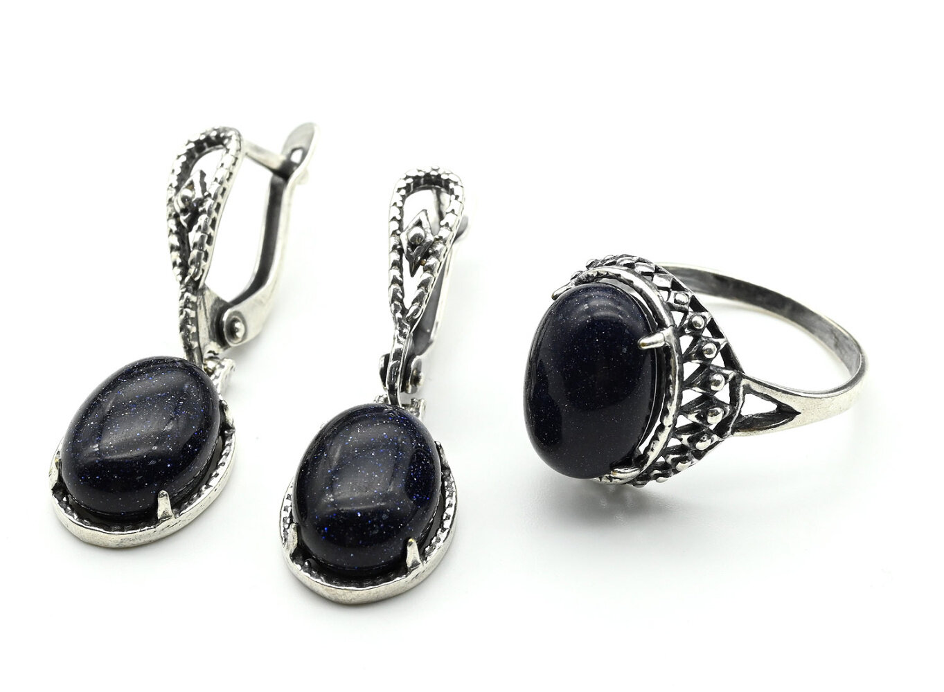 Серьги, авантюрин