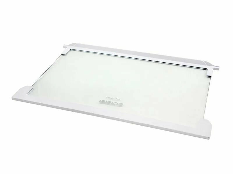 Полка стеклянная в холодильное отделение 453x282x4, холодильник Beko