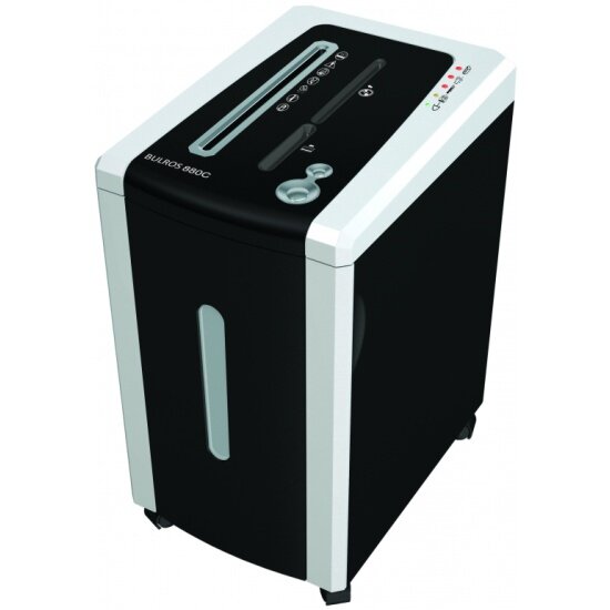 Уничтожитель документов Bulros 880C 4x50мм (серебро/черный дверь, верх)