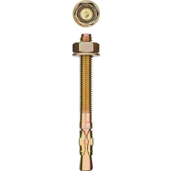 Анкер клиновой Зубр М8 x 70 мм, 50 шт, желтопассивированный, 302032-08-070